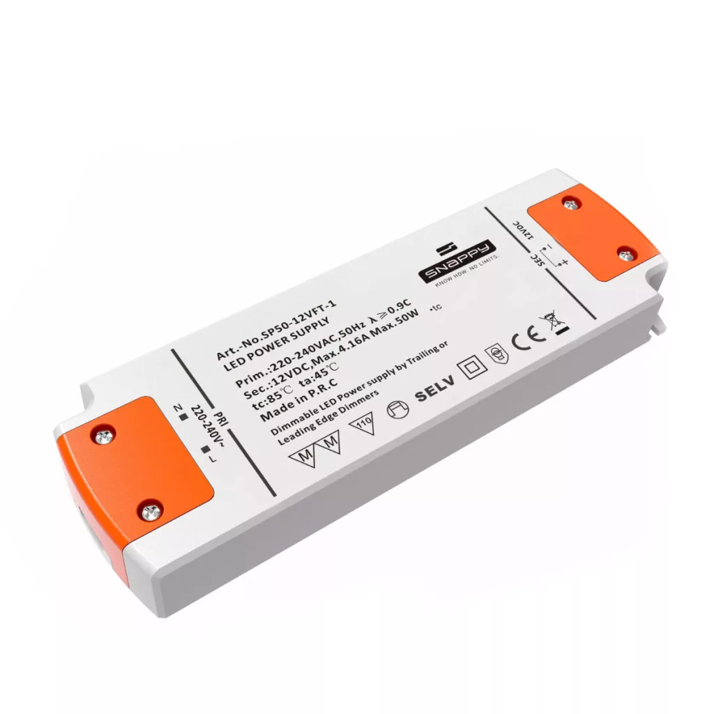 Snappy SP50-24VFT-1, TRIAC DIMM LED tápegység, 50W / 24V - T